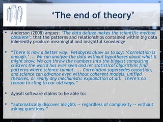 Big data, new epistemologies and paradigm shifts | PPT