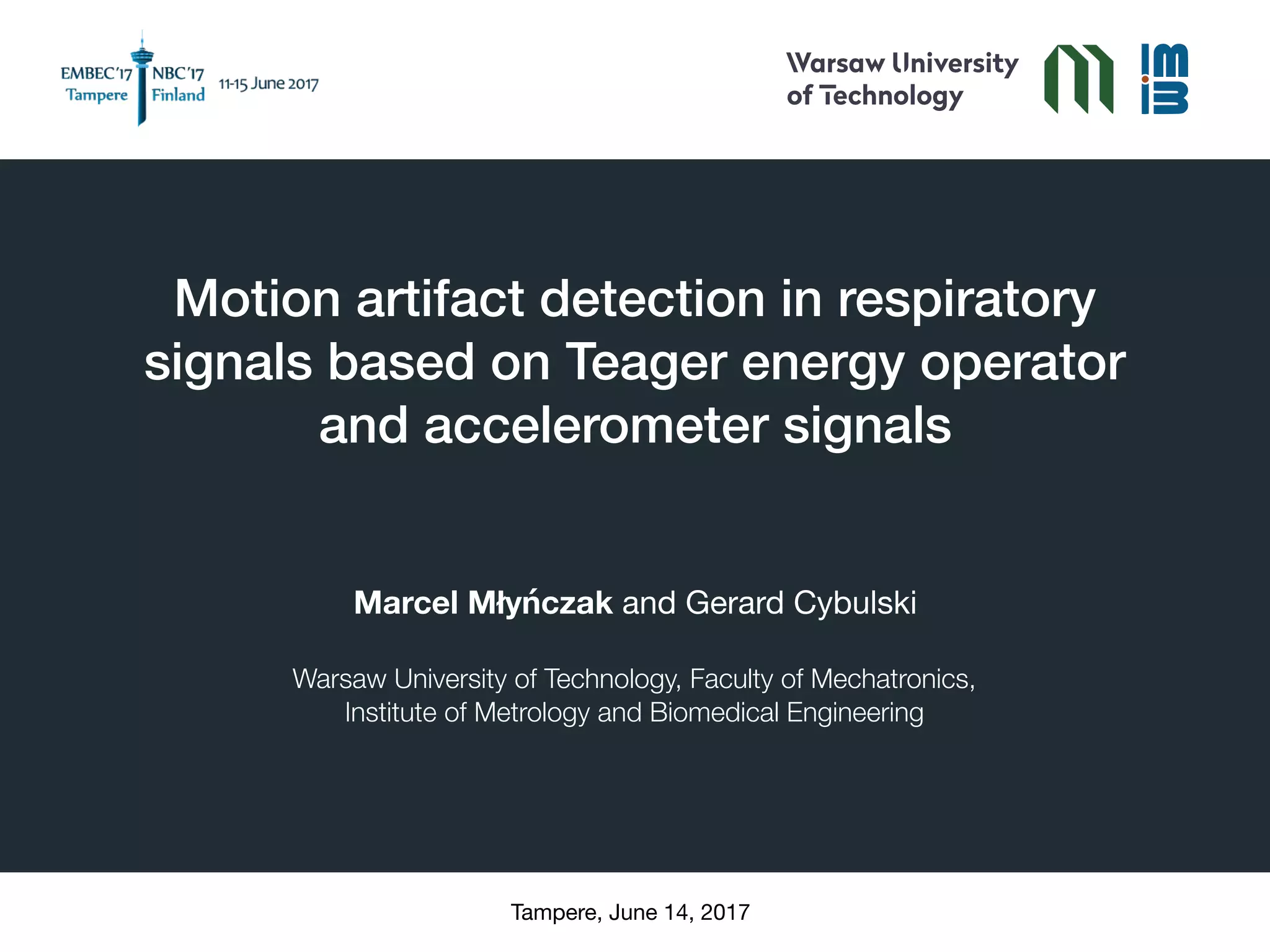 Motion Artifact Detection In Respiratory Signals Based On Teager Energy Operator And