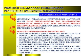 Mm 01 jenis sistem pemeliharaan & implementasi iso 9001-polman bandung ...