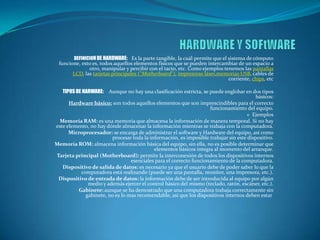 software y hardware | PPTX