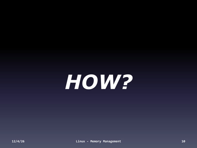 Linux Memory Management Pptx Operating Systems Computer Software And Applications