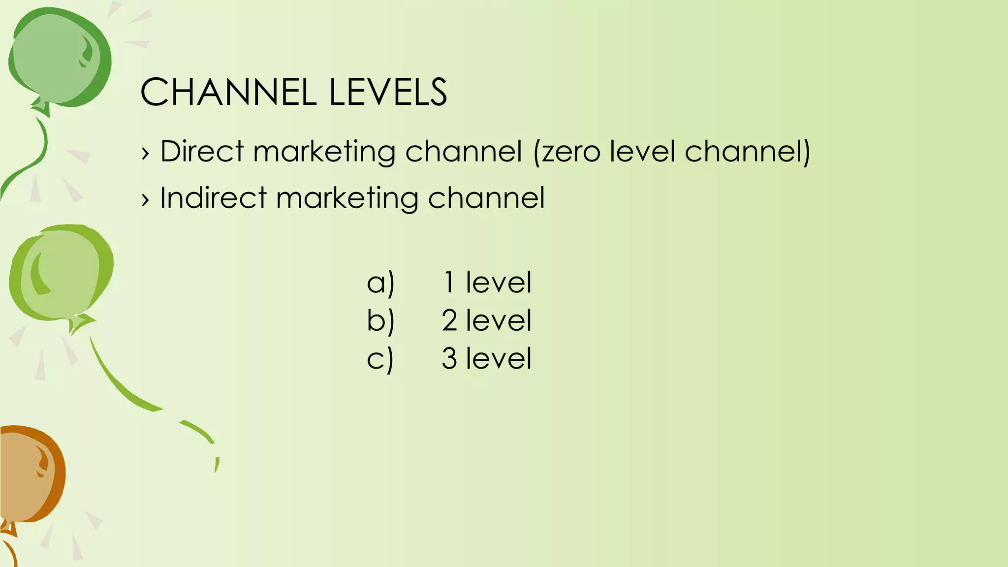 Marketing distribution channels | PPTX