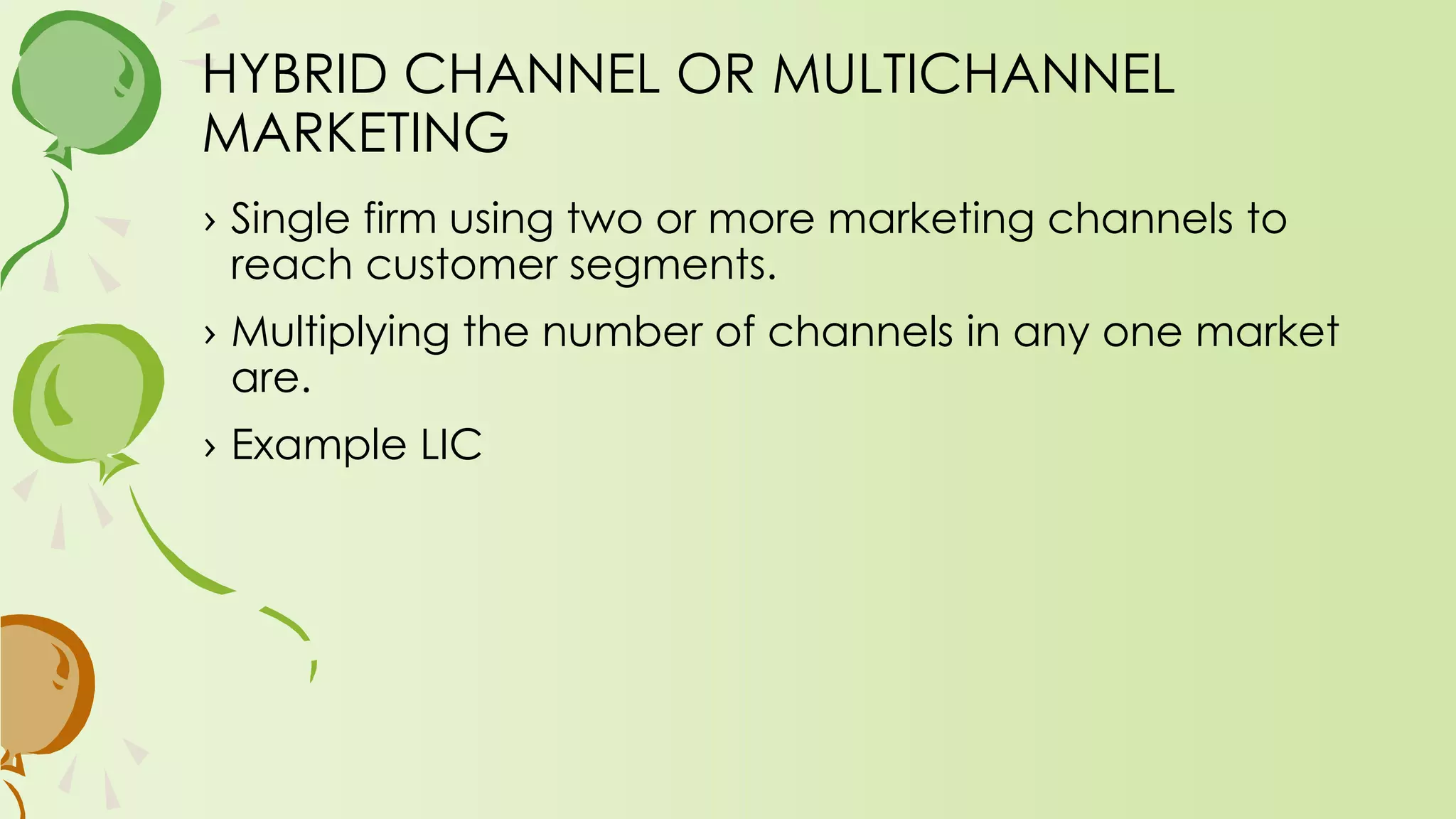 Marketing distribution channels | PPTX