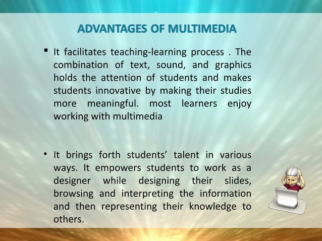 Advantage and Disadvantages of MULTIMEDIA | PPT