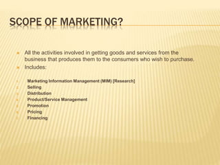 Marketing Management - Basics | PPTX