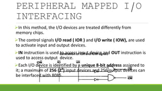 8085 Interfacing with I/O Devices or Memory | PPSX