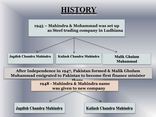 MAHINDRA AND MAHINDRA | PPT