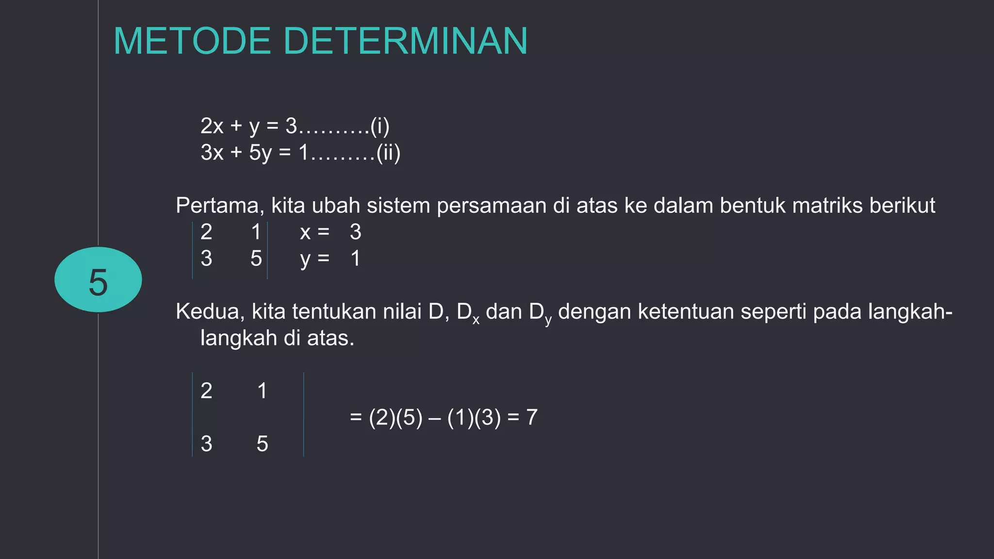 Matematika sistem persamaan linear dua variabel | PPTX