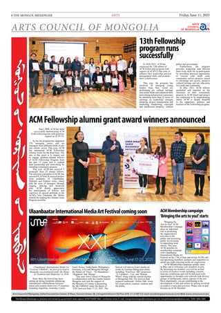 Mongol Messenger ACM page June 2021 | PDF