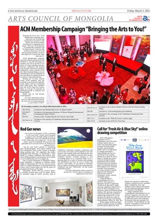 Mongol Messenger newspaper -ACM page March 2021 | PDF