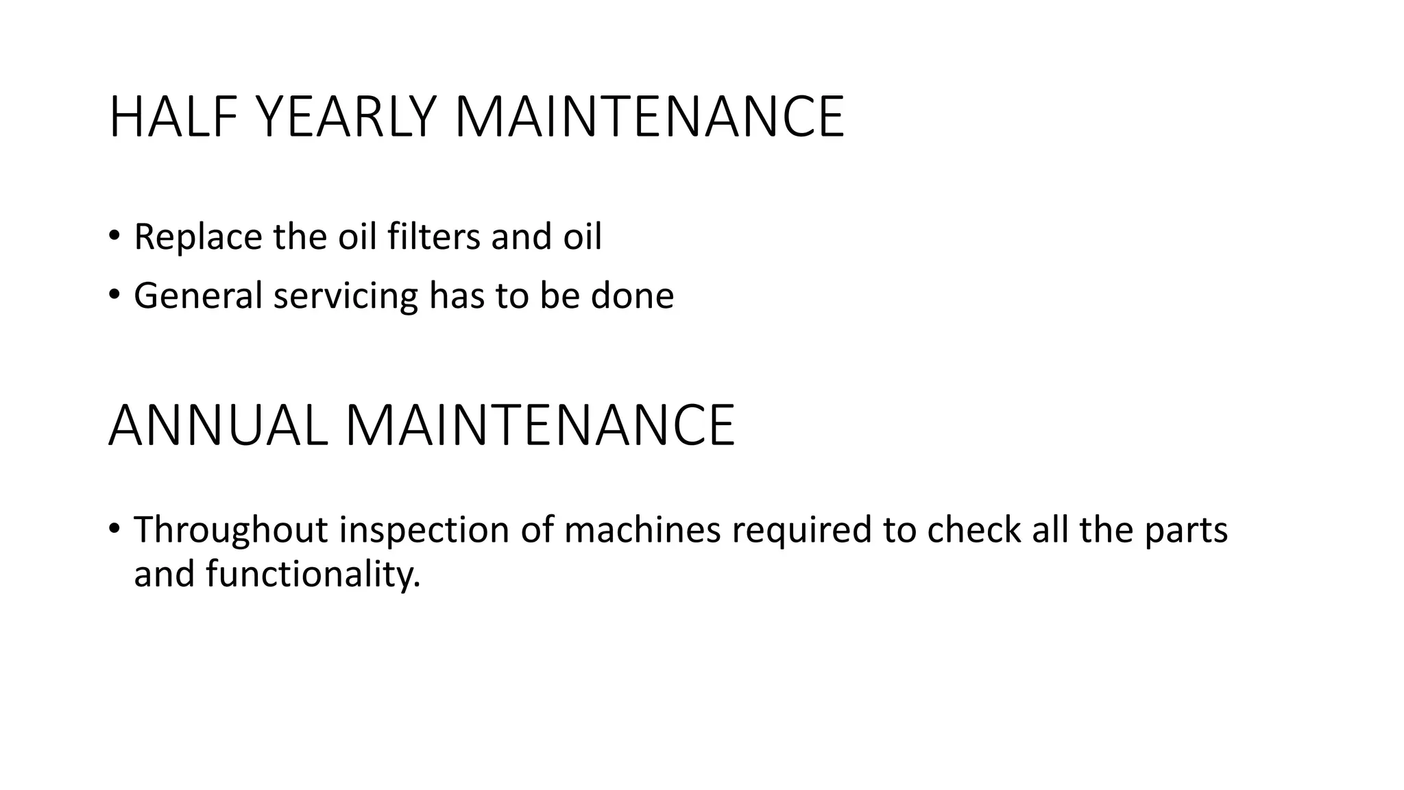 Maintenance of SNLS Machine | PPTX