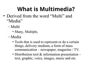 Multimedia Information Systems in Information Technology | PPT