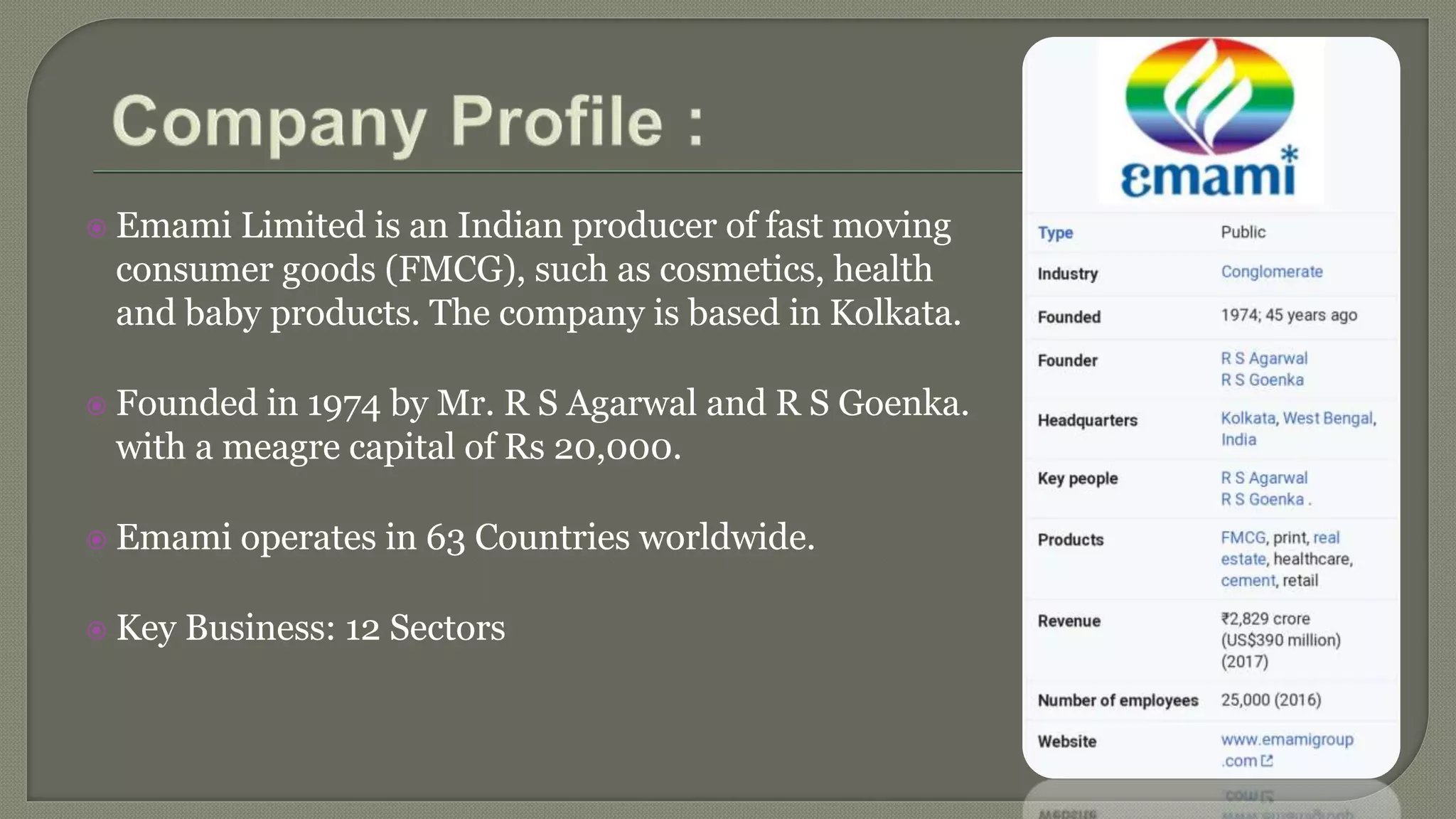 emami PPT 2019 | PPTX