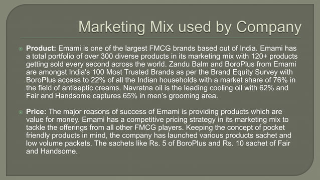 emami PPT 2019 | PPTX | Skin Care | Beauty