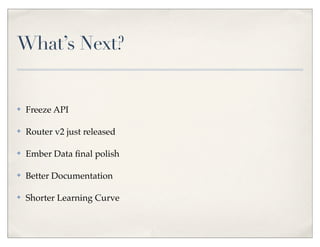 Introduction to Ember.js
