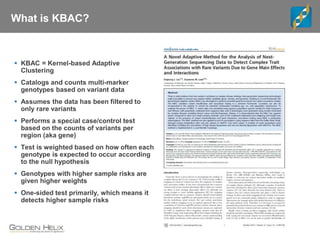 MM - KBAC: Using mixed models to adjust for population structure in a ...