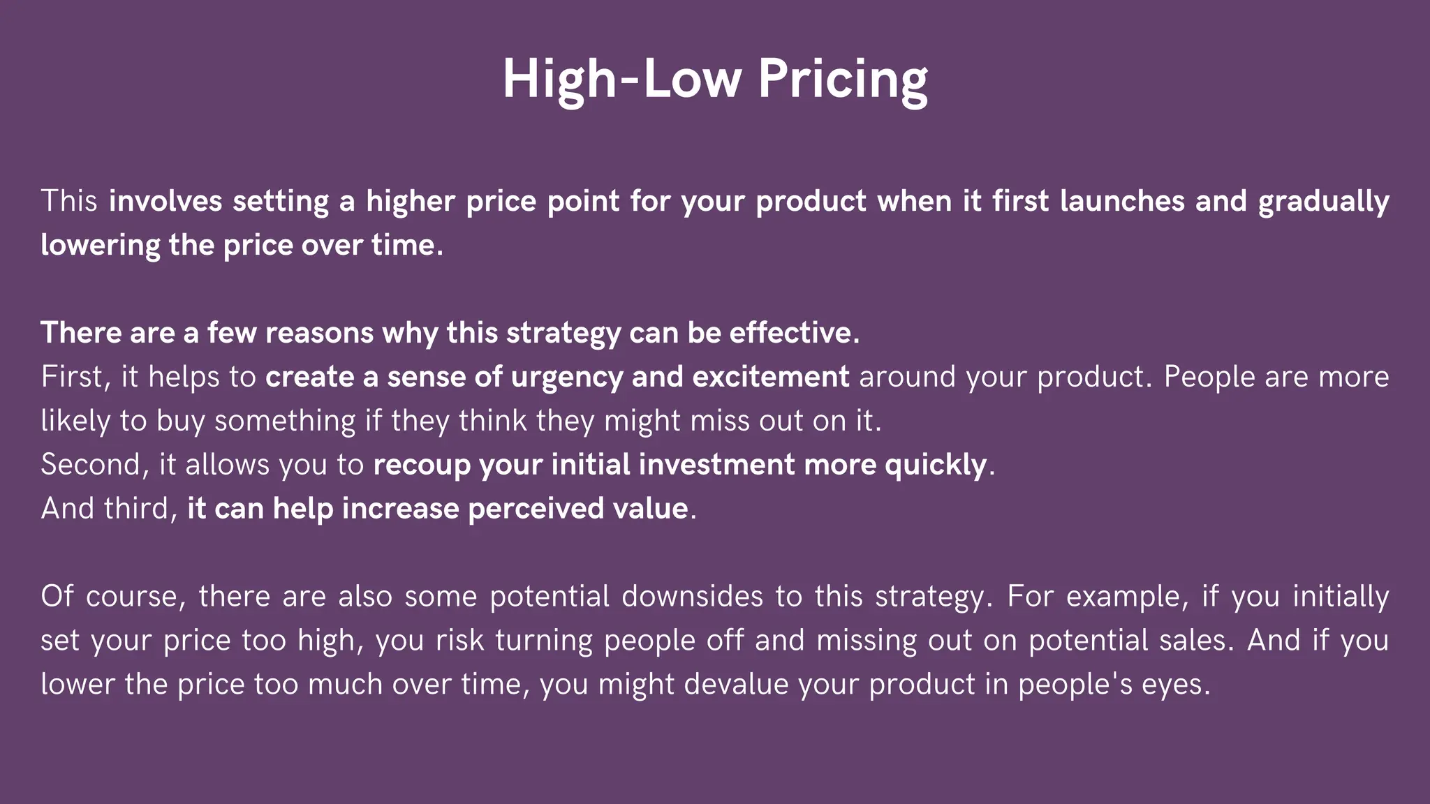 Pricing- Concept Factors Setting prices for new products Product-mix ...