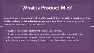 Pricing- Concept Factors Setting prices for new products Product-mix ...