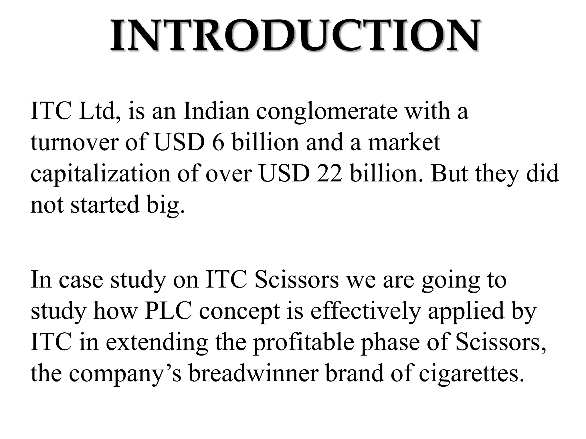 Product Life Cycle of ITC Scissors | PPTX