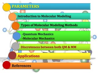 molecular mechanics and quantum mechnics | PPTX