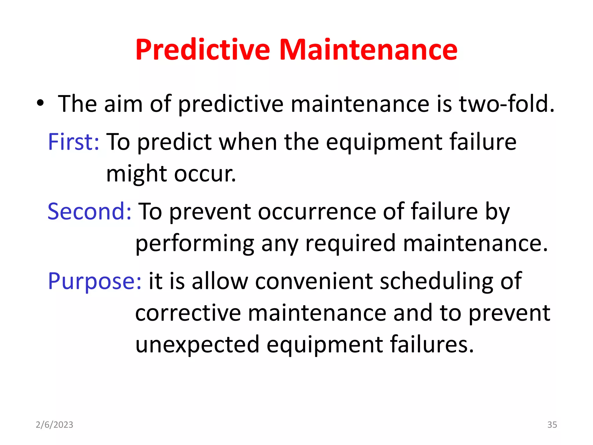 MAINTENANCE MANAGEMENT | PPTX