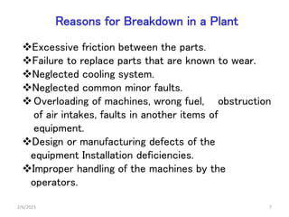 MAINTENANCE MANAGEMENT | PPTX