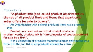 Modern Marketing - Unit II - Product Mix : product planning ...
