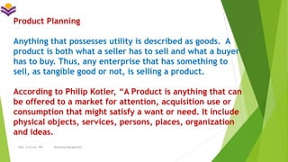 Modern Marketing - Unit II - Product Mix : product planning ...