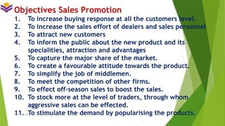 Sales promotion - objectives - factors influencing sales promotion ...