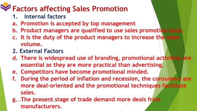 Sales promotion - objectives - factors influencing sales promotion ...