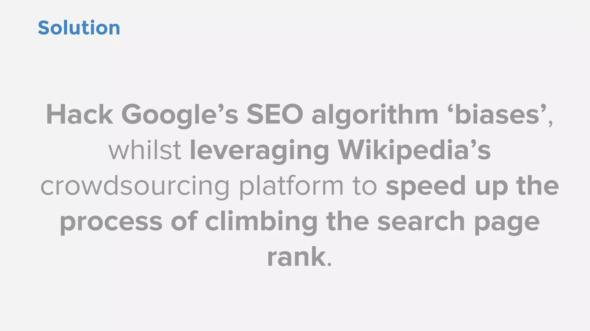 Growth Hacking - Wikipedia & Google ‘Panda’ search algorithm | PPT