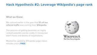 Growth Hacking - Wikipedia & Google ‘Panda’ search algorithm | PPT