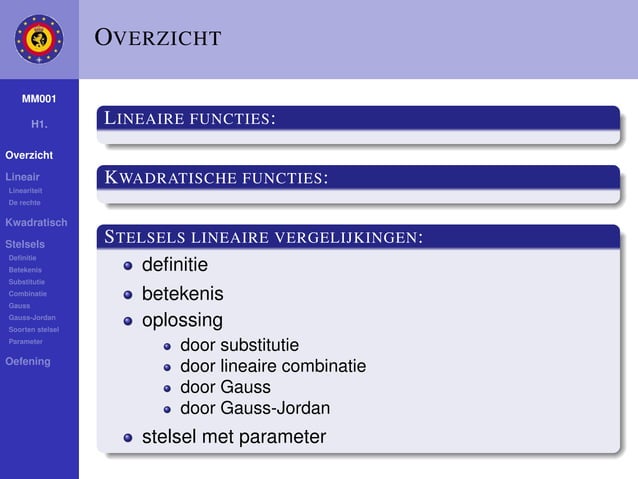 Math: systems (Dutch) | PPT