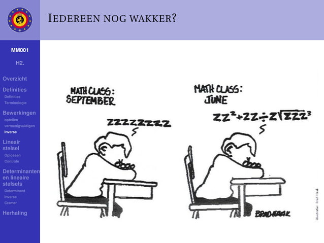 Math: matrices (Dutch) | PPT