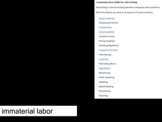 Making Media Affective Labor | PPTX