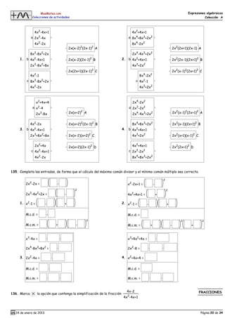 EJERCICIOS DE MATEMATICAS | PDF