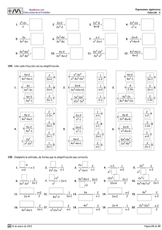 EJERCICIOS DE MATEMATICAS | PDF