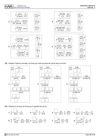 EJERCICIOS DE MATEMATICAS | PDF
