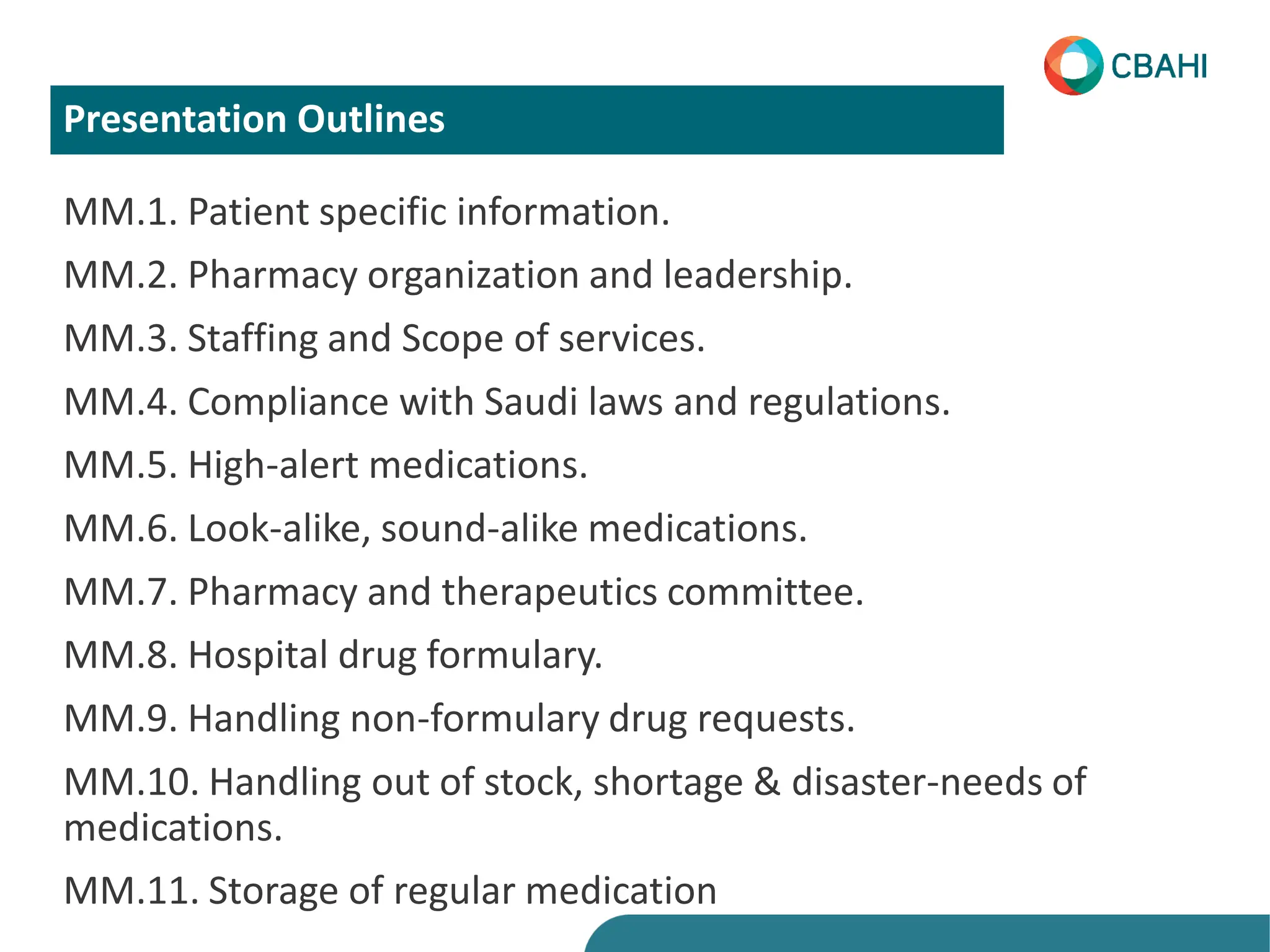 CBAHI standards Medication Management 1-5.pdf