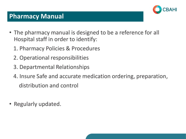 CBAHI standards Medication Management 1-5.pdf | Health Insurance ...