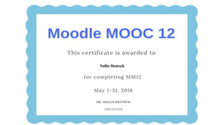 Moodle MOOC Annual Event | PPT