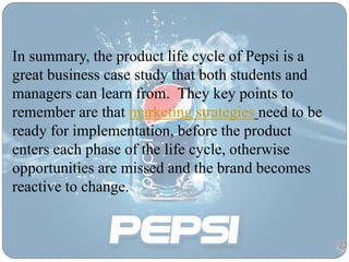 Product Life Cycle Of Pepsi | PPTX