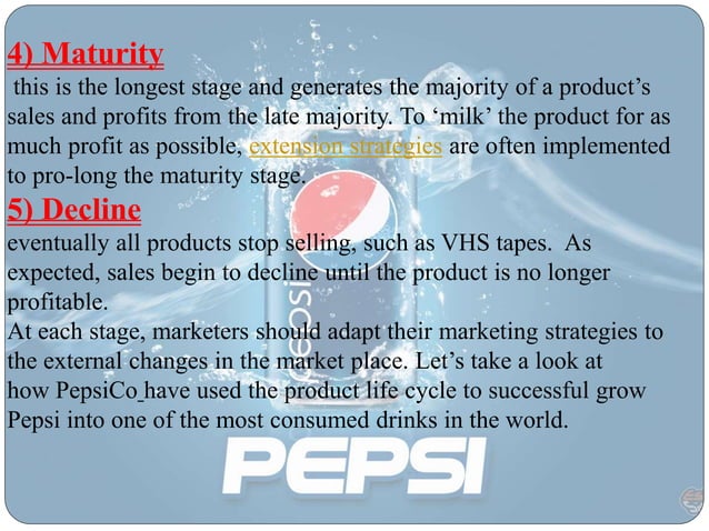 Product Life Cycle Of Pepsi | PPTX