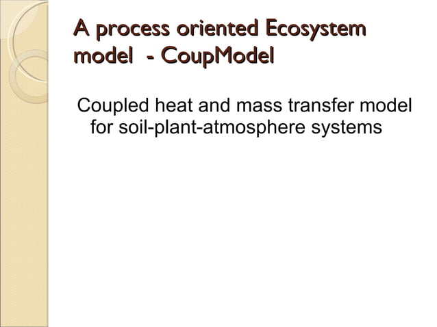 Modelling the coupling between carbon turnover and climate variability ...