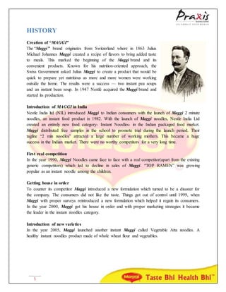 Maggi Brand Dossier and initial market study | PDF