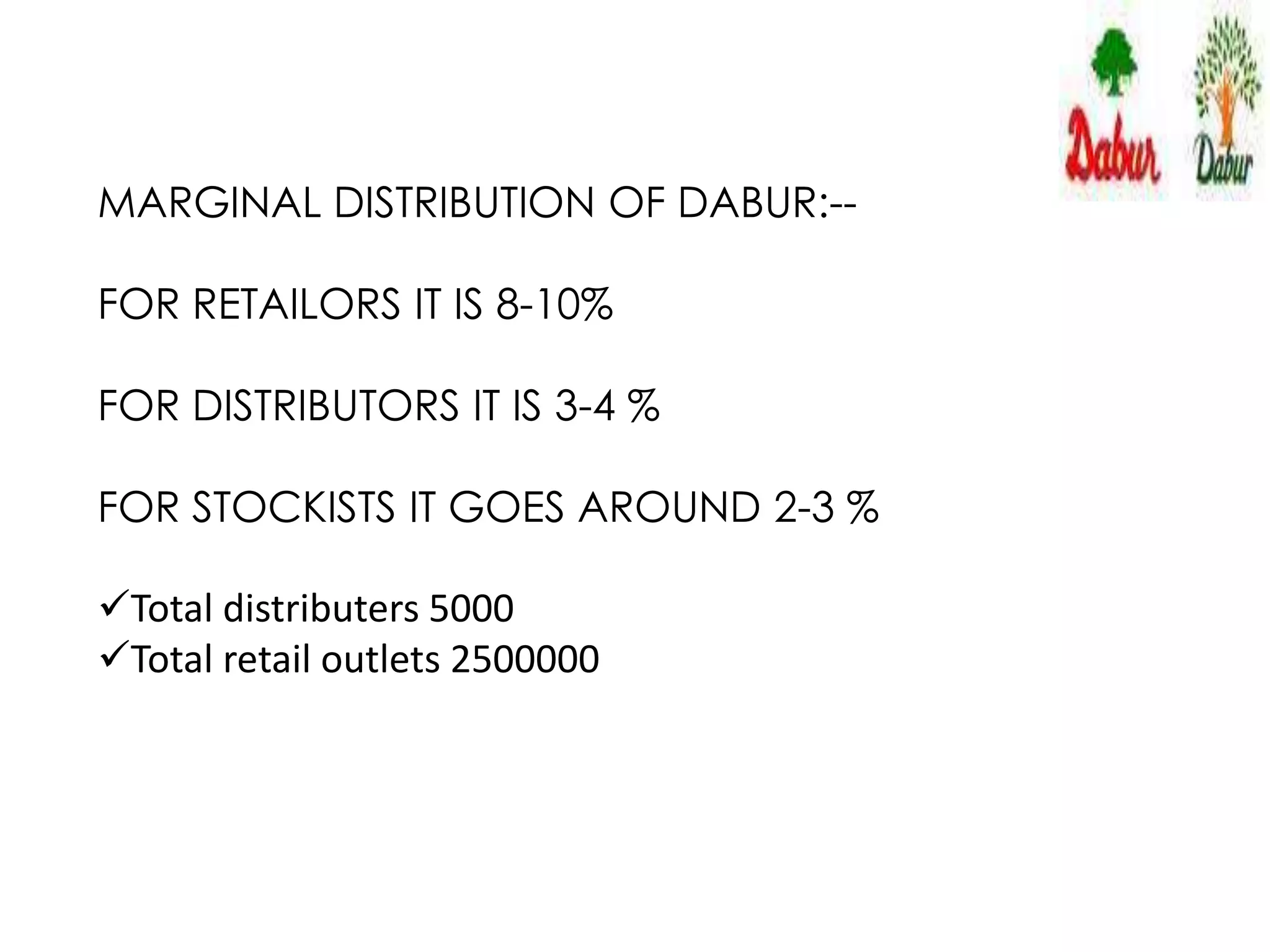 distribution channel of dabur | PPTX