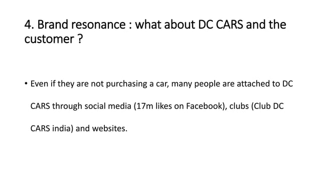Brand Resonance model ( Refrence to CARS) | PPT