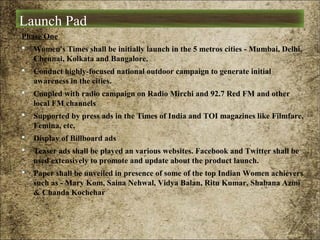 New Product Launch plan for Times of India | PPT