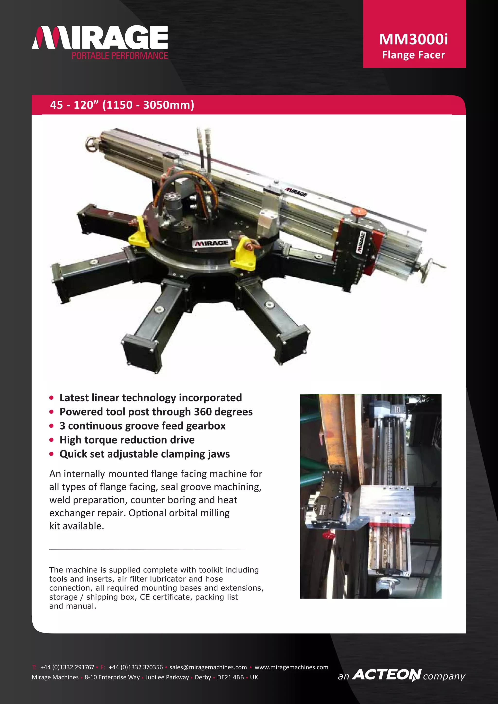 Flange Facing Machine - MM3000i | PDF