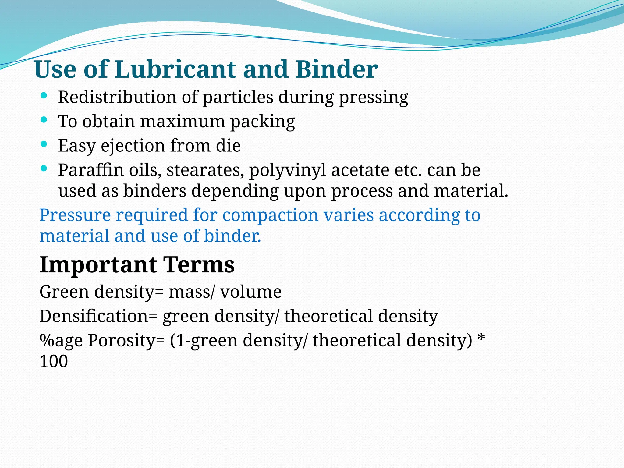 COMPACTION AND SINTERING OF CERAMIC POWDER | PPTX